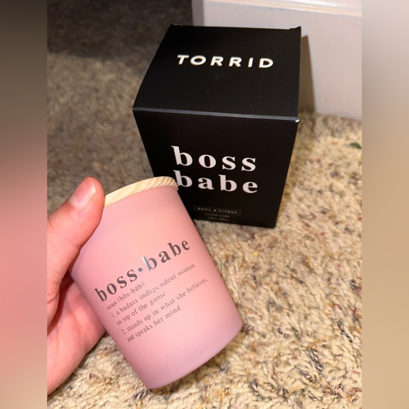 torrid | Accents | Pink Boss Babe Candle Basil Citrus | Poshmark